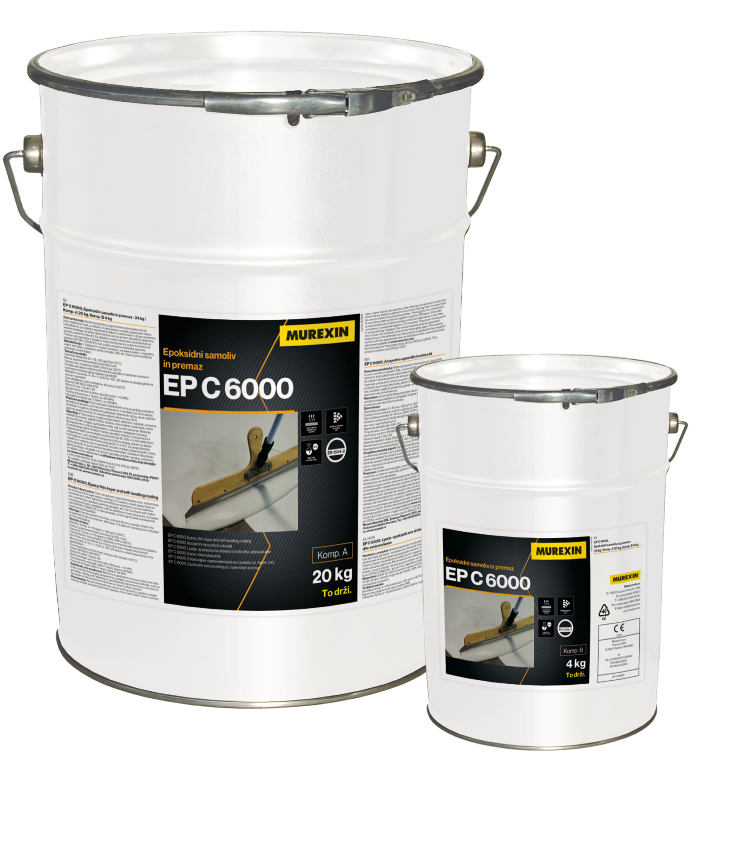 EP C 6000, epoksidni samoliv in premaz - Murexin SI