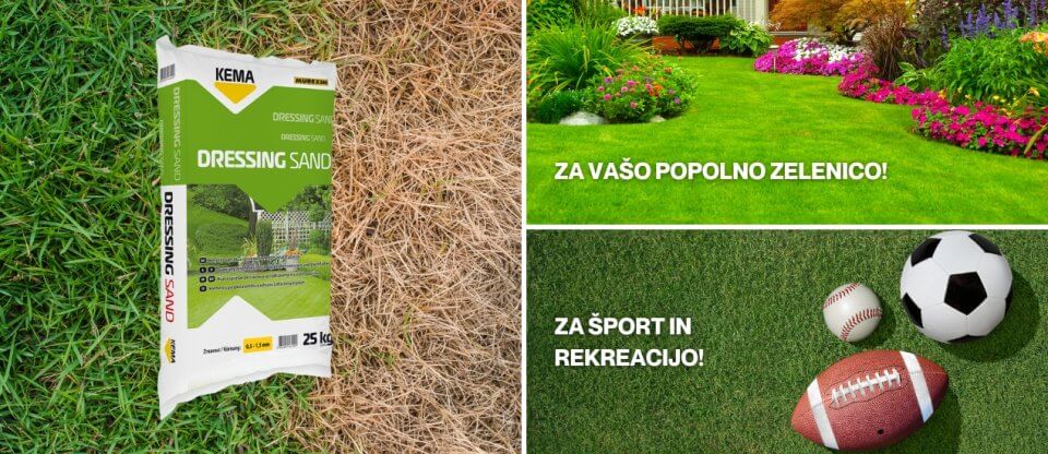 Kremenov pesek za travo - Dressing Sand - Murexin